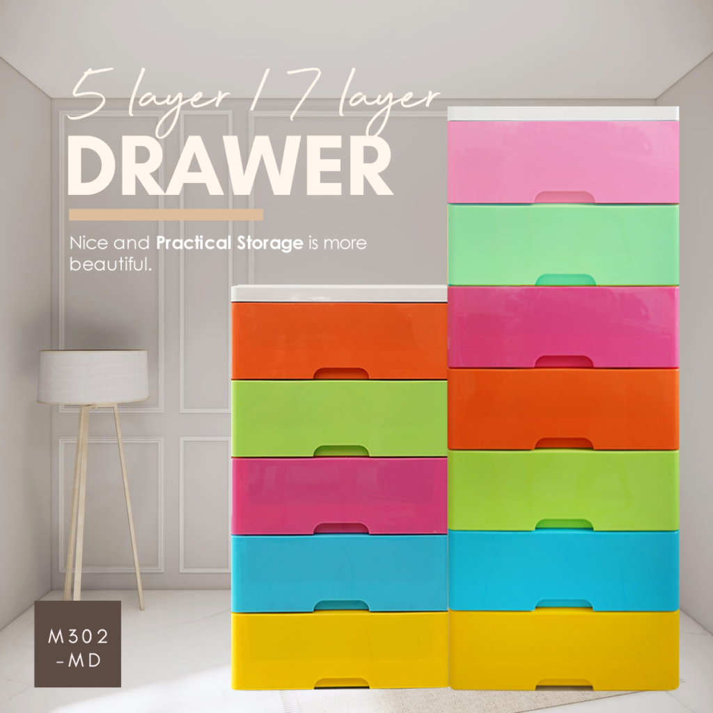 M302MD Modern Medium Drawer – Sheng Wang Industries